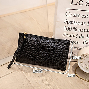 SuanlaTDS 2023 Bag Fashion Women Artificial Leather Solid Color Underarm Envelope Bag Purse Clutch (Pink, One Size)