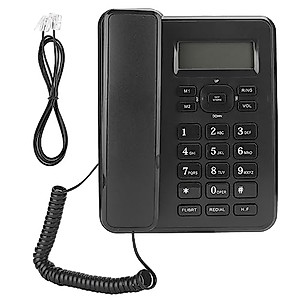 Corded Telephone for Home and Office - Desk with Wired Landline Connection Ideal for Business Use