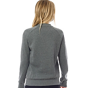 Design by Olivia Women's Basic Soft & Comfortable Pullover Fleece Crewneck Sweatshirt Fall Outfits Medium Grey S