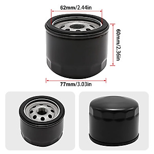 laffoonparts GY20573 697153 Air Filter Replacement for John Deere LA115 LA105 LA110 LA100 L100 L105 L107 L108 Lawn Tractor with AM119567 AM125424 Oil Fuel Filter