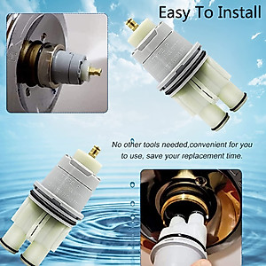RP46074 Shower Cartridge for Shower and Tub 13/14 Series, Monitor Shower Parts,Single-handle MulitChioce Universal Valve Cartridge Assembly Water Cartridge