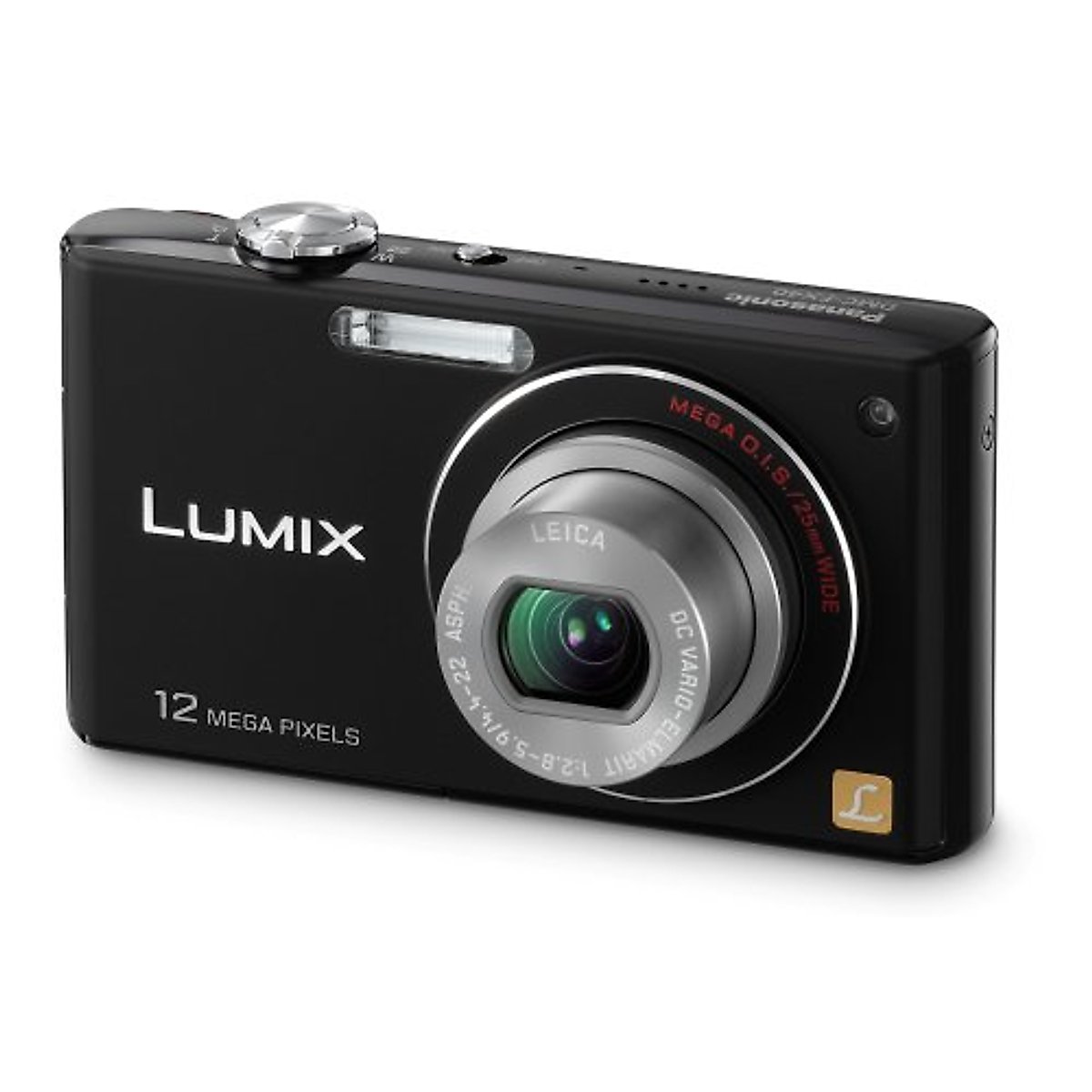 Panasonic Lumix DMC-FX48 12MP Digital Camera with 5x MEGA Optical Image Stabilized Zoom and 2.5 inch LCD (Black)
