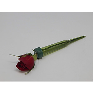 Floral Supply Online - Floral Water Tubes with Pick/Vials for Flower Arrangements. Includes Rubber Cap with Hole for Flower stem. (Pack of 30, 4.75" Green)