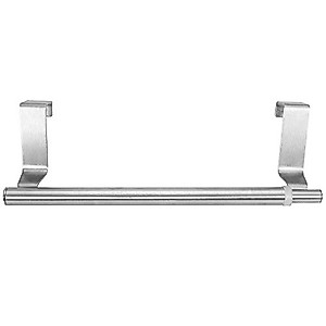 Stainless Steel Retractable Over Door Towel Rail Over Door Towel Rack Bath Towel Rack Bar Bedroom Towel Shelf (34cm Retractable Horizontal bar)