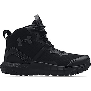 Under Armour mens Micro G Valsetz Zip Mid Military and Tactical Boot, Black (001 Black, 11.5 US