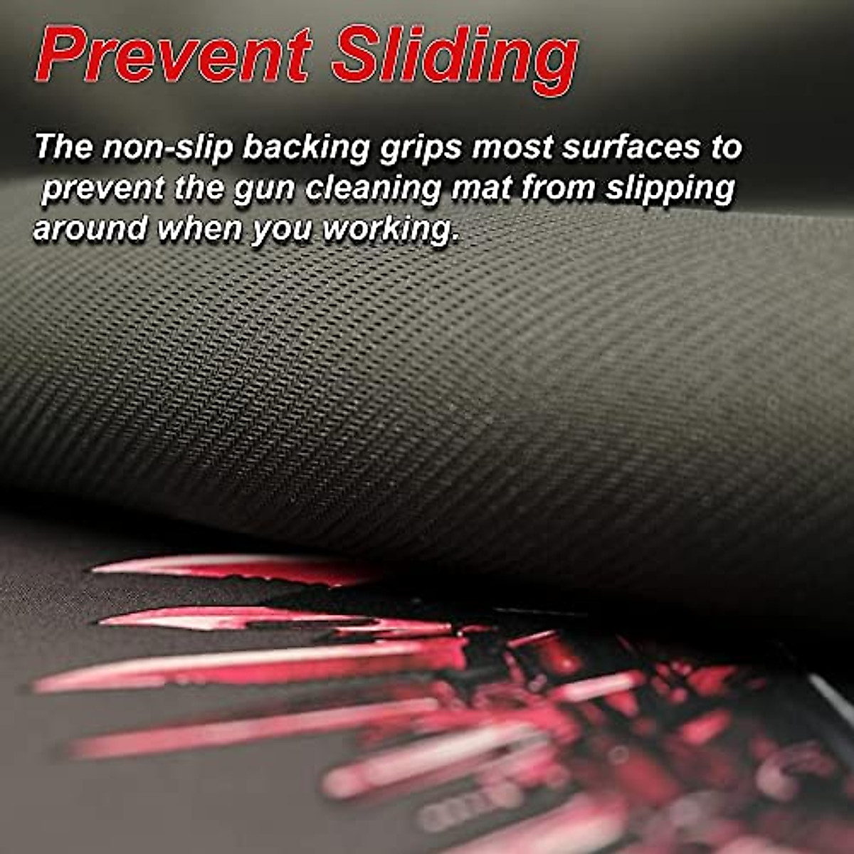 Aucuda Gun Cleaning Mat 20"x16", Double Thickness and Large Rifle Cleaning Mat with Oil Resistant, Non-Slip Backed, with Magnetic Parts Tray, Waterproof Pistol AR15 Gl0ck Shotgun Cleaning Pad Kits