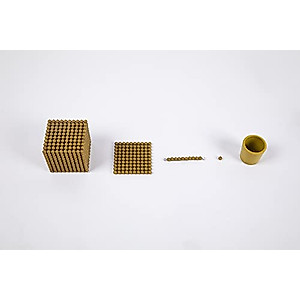 Adena Montessori Golden Beads Materials Decimal System Bank Game Mathematics Math Montessori Toys