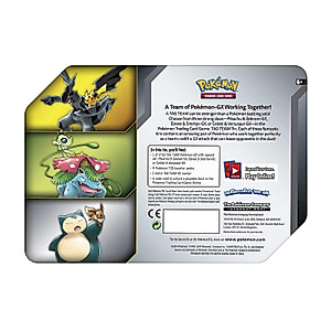 Pokemon Tag Team Tin Pikachu & Zekrom- TCG: Sun & Moon- Contains 4 Booster Packs & Featuring 1 Special Art Pikachu & Zekrom-GX Foil Card