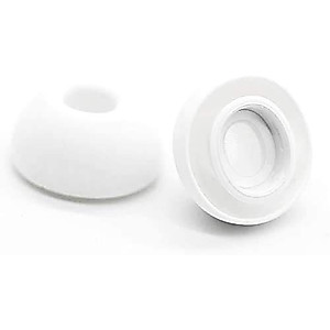 ALXCD Ear Tips Compatible with AirPods Pro & 2nd Gen Earbuds, Small/ Medium/ Large 3 Pairs Silicone Earbud Tips Ear Gel, Fit for AirPods Pro, White S/M/L