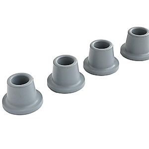 Shower Chair Tips Replacement Heavy Duty 4 Pack, Gray, 1 1/8’’ Rubber Tips for Shower Chair, Bath Chair, Shower Stool and Tub Transfer Bench, Non Slip Shower Chair Leg Tips Rubber Feet