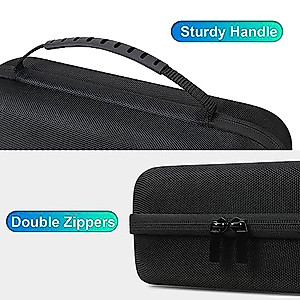 BOVKE Travel Carrying Case for ASUS ROG Ally 7" 120Hz Gaming Handheld Console, ASUS ROG Ally AMD Ryzen R1 Extreme Game Console Holder with Extra Space for Charger Accessories, Black