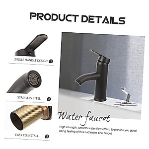 Veemoon Faucet for Bathroom Sink Bathroom Faucet Sink Faucet for Bathroom Bath Faucet Basin Faucet Kitchen Faucet Kitchen Sink Faucet Bathroom Sink Faucet Metal Fall Stainless Steel