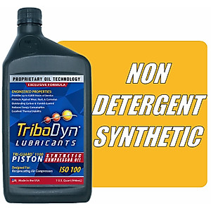 TriboDyn Tri-Guard 1100 ISO 100 Piston Synthetic Air Compressor Oil (1 Quart)