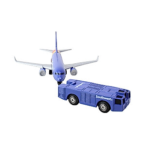Daron Southwest Airlines Airport Playset with Die-Cast Metal Model Airplane with Plastic Parts, Cars and Transportation Toys for Kids Ages 3+