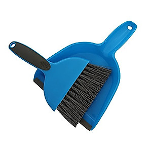 Cage Cleaner for Guinea Pigs, Cats, Hedgehogs, Hamsters, Chinchillas, Rabbits, Reptiles, and Other Small Animals - Cleaning Tool Set for Animal Waste - Mini Dustpan and Brush Set (1 Pack)