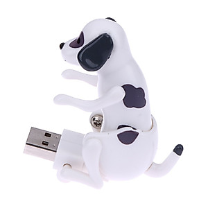 USB Humping Dog, Funny Cute USB Humping Spot Dog Christmas Toy Gift by TTnight(Black+White)