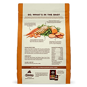 Supreme Source Grain Free Protein Dog Biscuits, Chicken, Pea & Carrot Recipe, 1 Pound Bag