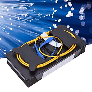 OTDR Launch Cable Dead Zone Kit, SC/UPC-SC/UPC Fiber Optic Launch Cable Single Mode 500M with Storage Box