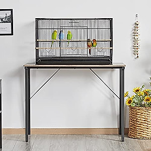 Yaheetech 30'' Length Flight Bird Cage Iron Flight Parrot Cage for Small Parrots Parakeets Cockatiels Budgies Conures Quaker Parrot
