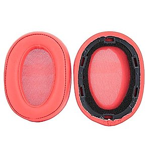 Red Earphone Cover Replacement Ear Pads Cover Headset Cushion for Sony MDR 100ABN WH H900N Headphone Red