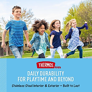 THERMOS FUNTAINER 16 Ounce Stainless Steel Vacuum Insulated Bottle with Wide Spout Lid, MINECRAFT