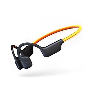 havit Light Open Ear Headphones LED Beacon String Air Conduction Wireless Headsets Running Headphones with 16.2mm Powerful Bass, 16H Playtime, IPX5, Bluetooth 5.3, 24g Light Weight, MP3