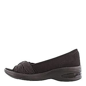 Bzees Women's REMIX Shoe, Black pucker Mesh, 9.5 M US