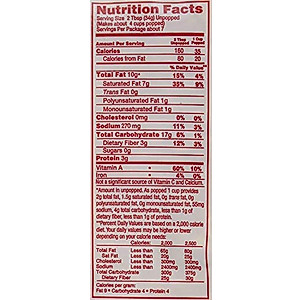 Perfectware 8oz Popcorn Portion Packs- Case of 36 Packs