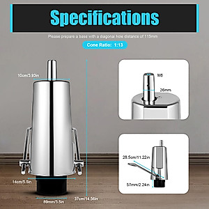 Silencear Barber Chair Hydraulic Pump, Barber Salon Beauty Chair Replacement Hydraulic Pump 440LBS Capacity 26mm Shaft for Most Standard Styling Chairs (Thread: M8), Chair/Base NOT Included