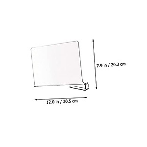 Garneck 2pcs Clothes Board Wardrobe Shelf Dividers Closet Seperators Closet Organizer Dividers Multi-Function Shelf Divider Drawer Dividers Cabinet Supply Wire Shelf Dividers Acrylic