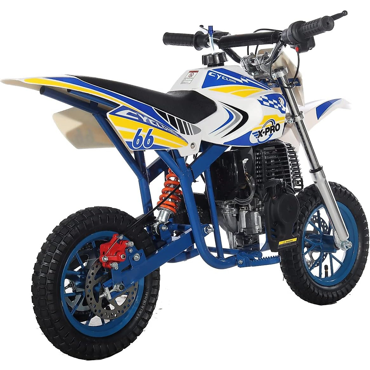 X-PRO 40cc Kids Dirt Bike, 4-Stroke Gas Power Mini Pit Bike with Off-Road Tire and Disc Brake,Blue