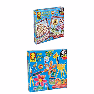 Alex Little Hands Picture Mosaic Kids Toddler Art and Craft Activity with Little Hands Pop Stick Art Craft Kit