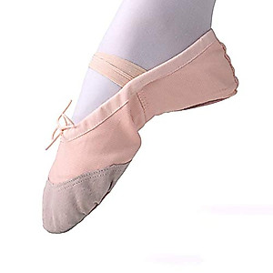 Goettin Ballet Women Canvas Dance Shoes Gymnastics Yoga Shoes Children Adult Soft Canvas Flats Beige
