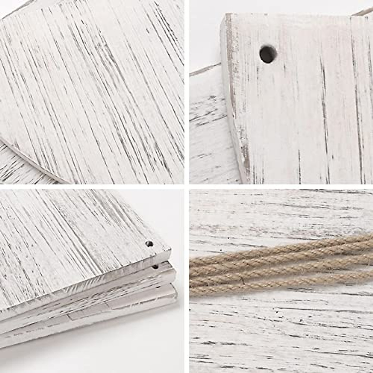 Fenteer Premium Swing Hanging Rope Corner Shelves 1 Holder W/Hook Decoration, White 2 Tier