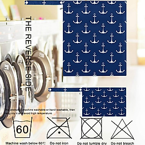 visesunny Classic Anchor Dark Blue 2Pcs Wet Bag with Zippered Pockets Washable Reusable Roomy for Travel,Beach,Pool,Daycare,Stroller,Diapers,Dirty Gym Clothes, Wet Swimsuits, Toiletries