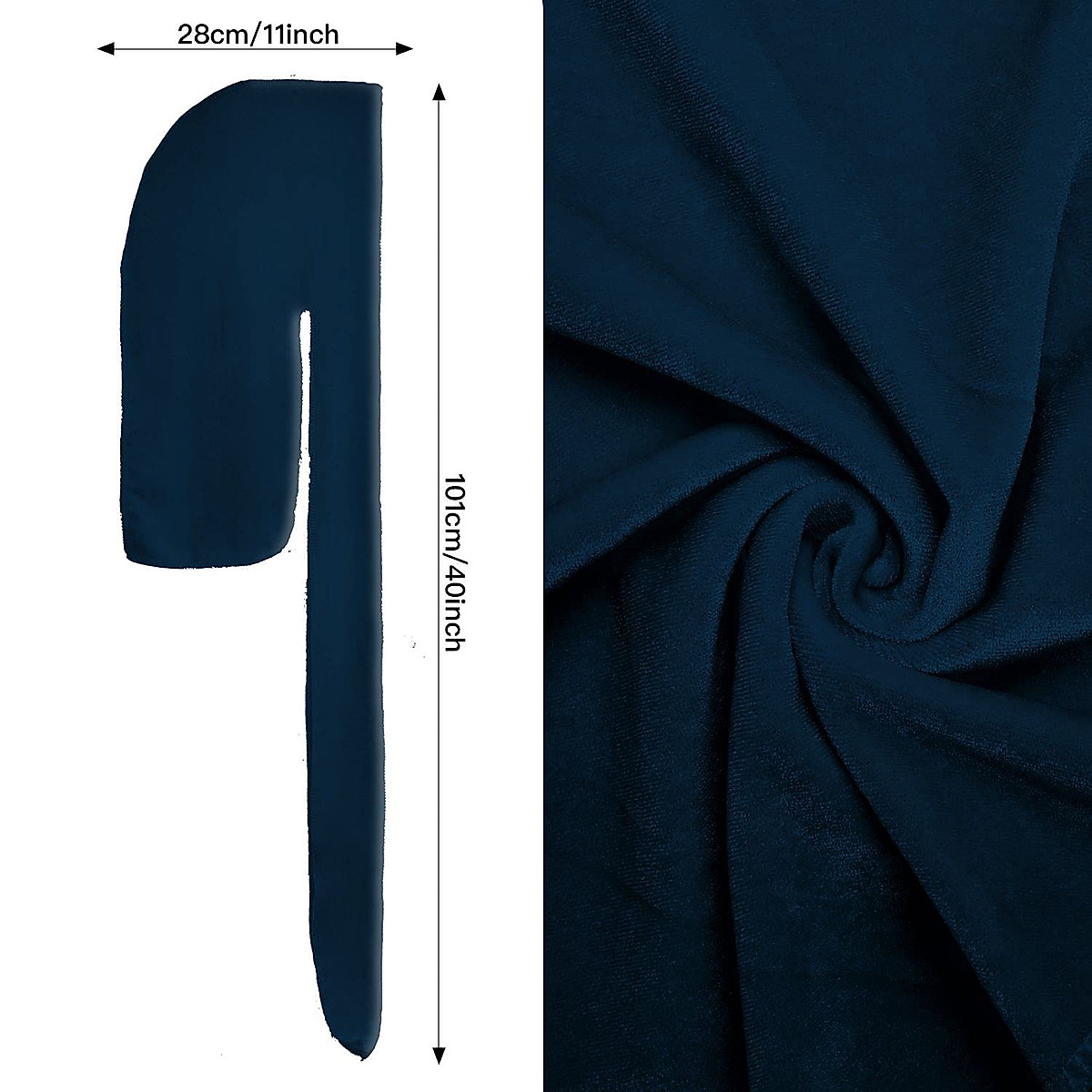 LEADUWAY 6Pcs Velvet Durag with 1 Wave Cap for 360 Waves Doo Rag(Mist Pink, Grey, Oriental Blue, Bronze, White, Black)