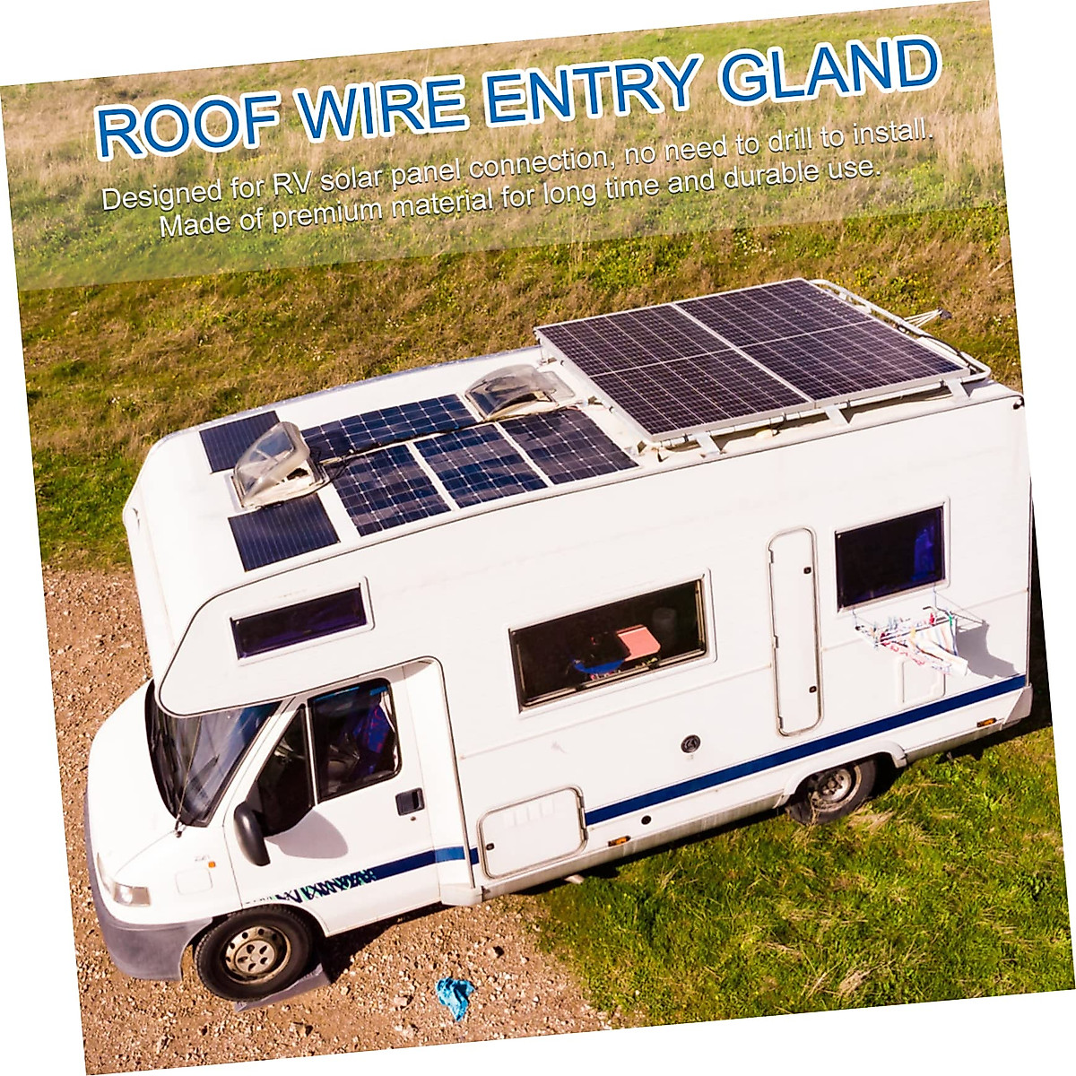 Yardwe 3pcs Dual Cable Entry Box Cable Gland Cable Entry Gland Holder Roof Wire Auto Wire Entry Gland Dual Holes Cable Entry Dual Hole Cable Entry Wire Cable Rv White Wiring Abs