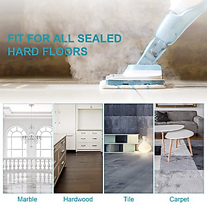 4 PCS Replacement Pads Accessories Compatible with Black+Decker Steam Mop SM1600, SM1610, SM1620, HSM13E1, HSMC1300FX, HSMC1321, HSMC1321APB, HSMC1361SGP, BDH1855SM, BDH1760SM, SMP20 Mop Pads