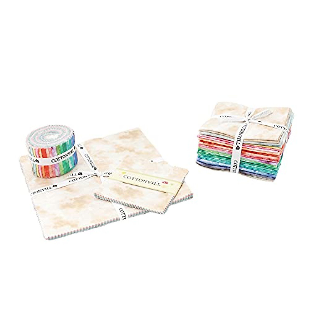 COTTONVILL Juliet Marble 20COUNT Cotton Print Quilting Fabric (Precuts, Quarter 20pcs)