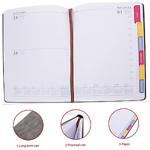 STOBOK 2024 Weekly Schedule Planner Office Memo Pad Monthly Planner Notebook New Year Schedule Notebook Daily Writing Book Calendar Notebook Daily Planner Portable Manual Paper Work