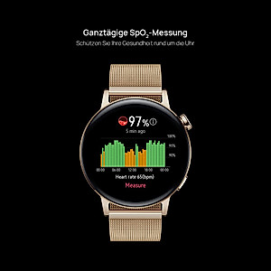 HUAWEI Watch GT 3 (42mm) GPS + Bluetooth Smartwatch (Light Gold) - International Version