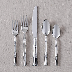 Fortessa Royal Pacific 18/10 Stainless Steel, 20 Piece Flatware Set (Service for 4), Silver