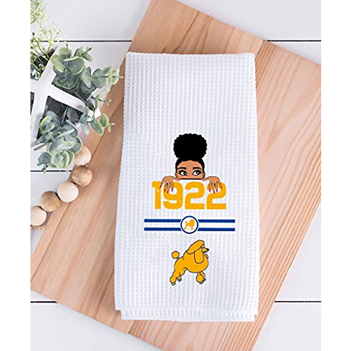 Generic MEIKIUP Sigma Gamma Rho Sorority Inspired Gift 1922 Paraphernalia Kitchen Towel SGRho Dish for Woman Housewarming (1922 Towel)