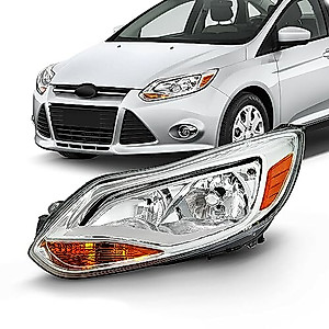 HH Building Headlight Left Driver Side Clear Lens Chrome Housing Halogen Type BM5Z13008M 5_HD-JH-FFOC12-L BM5Z13008K