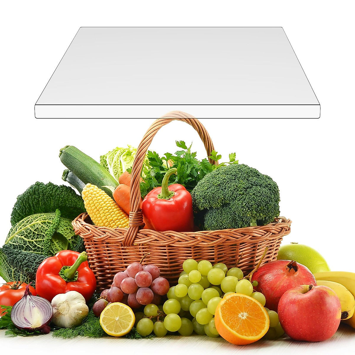 Acrylic Cutting Boards for Kitchen Counter,24x18 In Clear Cutting Board with Lip,Acrylic Cutting Boards with Non Slip for Kitchen Countertop Protection