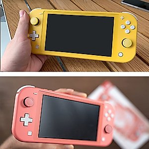 Ferkurn Switch Joycon Thumb Grip Joystick Replacement Cap, Switch Lite Joy con Grip Button Stick Cover Switch Joystick Grip Cap Replacement Part 3D Analog Cap Joy-con Controller Repair Kit Accessories