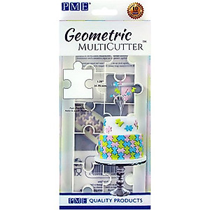 PME Geometric Multicutter for Cake Design-Puzzle, Large, White