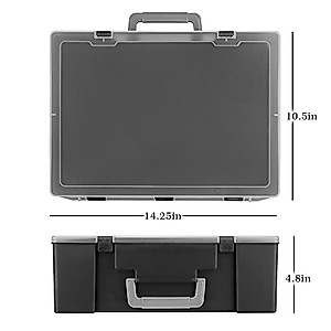 TPCY Miniature Storage Sturdy Carrying Figure Case -108 Slot Figurine Minature Carrying Case ,Compatible with Warhammer 40k, Dungeons & Dragons and More (Blackness)