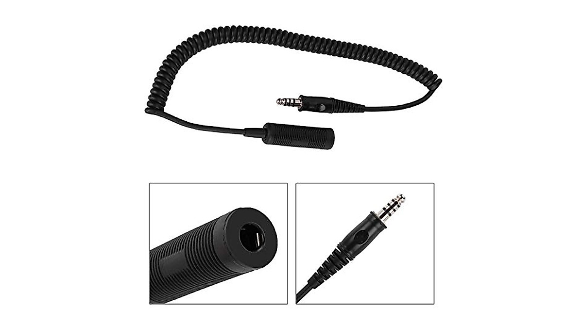 Demeras Headphone Extension Line U-92A/U to U-174/U Plugs Headphone Extension Cable Connect to ...