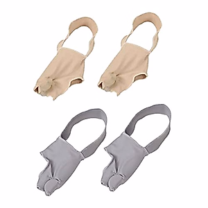 Healeved Wrist Supports Foot Protector Wrist Splints Thumb Splint Silicone Socks 2 Pairs Bunion Night Splint Silicone Spacers Bunion Hallux Valgus Correct Cover Socks
